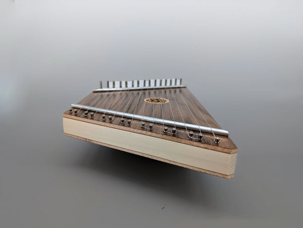 Lap Harp - Standard Walnut with Celtic Knot - Craggy Mountain Music